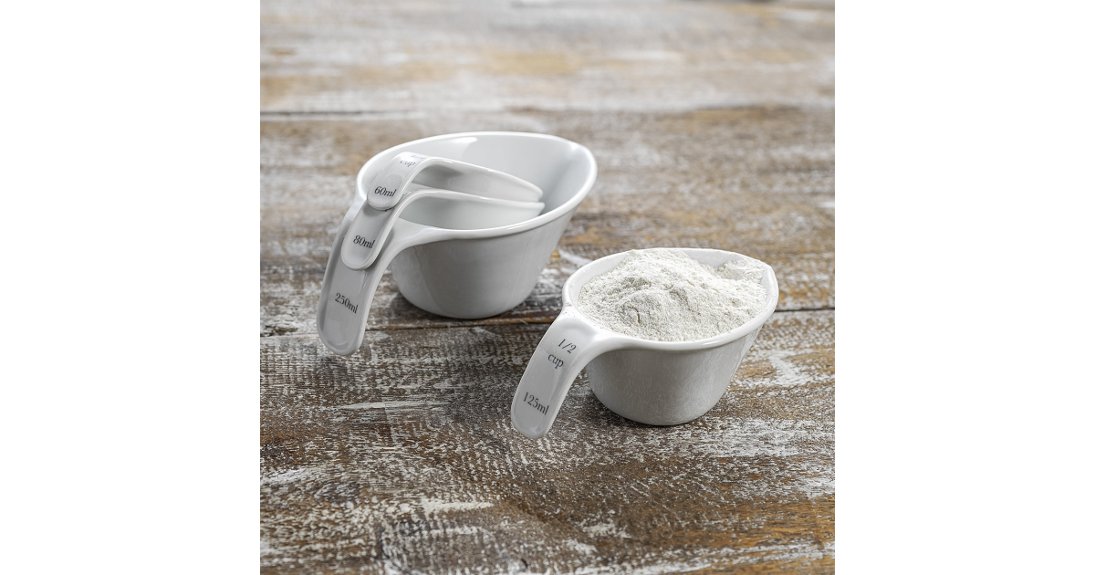 Porcelánové odmerky Rialto - sada 4 ks | Elarte Porcelánové odmerky Rialto - sada 4 ks | Elarte